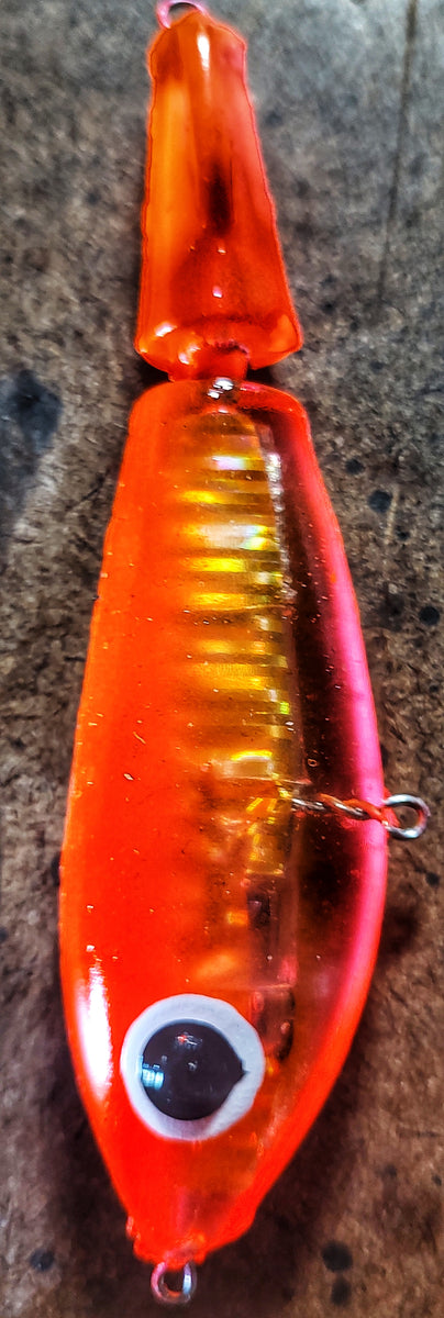 Broken Back Corky - Pink Gold Bars – Steve's Lures